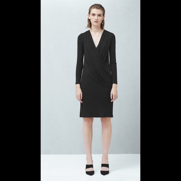 Mango | Dresses | Nwt Mango Basics Size 6 Black Vestido Patu Dress ...